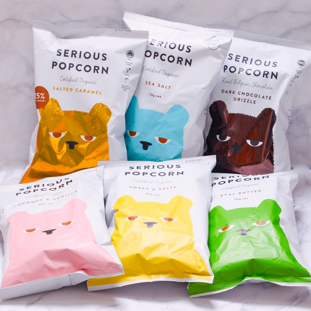 Serious Popcorn (Real Butter/Sea Salt/Dark Choc Drizzle/Sweet Salty ...