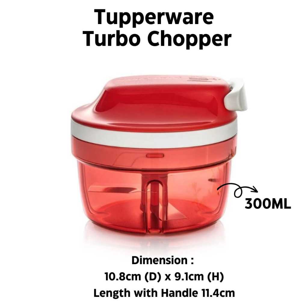 Tupperware Turbo Chopper 300ml (1 Pcs) | Shopee Malaysia