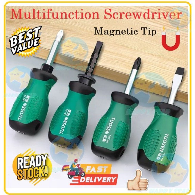 TUOSEN Mini Screwdriver Magnetic Slotted Cross Phillips Screw driver ...