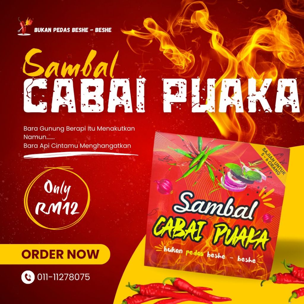 SAMBAI CABAI PUAKA (pedas bukan beshe beshe) | Shopee Malaysia