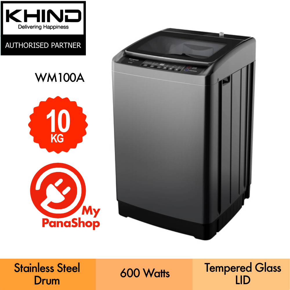 Khind/Midea Washing Machine Fully Auto Washer ( 10KG / 10.5KG ) WM100A ...