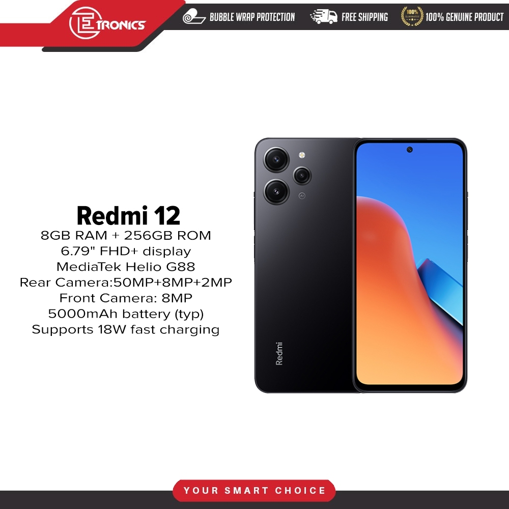 Xiaomi Redmi 12 [8GB RAM | 256GB ROM] - Original Xiaomi Malaysia ...