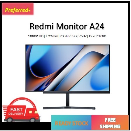 Xiaomi Redmi Desktop Monitor PC A24 23.8inch /1080P HD/75HZ refresh ...