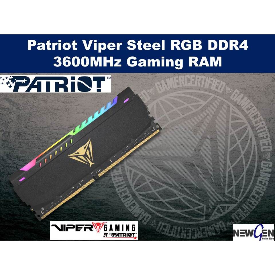 Patriot Viper Steel RGB DDR4 3600MHz Gaming RAM | Shopee Malaysia
