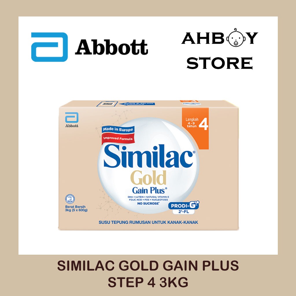 Similac Gold Gain Plus Step 4 (3kg) Exp 08/2025 | Shopee Malaysia