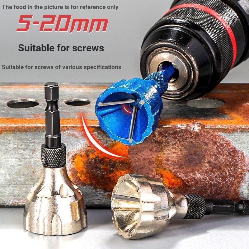 Hexagon Handle Chamfering Device Trimming Deburring Screw Three-Blade ... Hexagon Handle Chamfering Device Trimming Deburring Screw Three-Blade ...