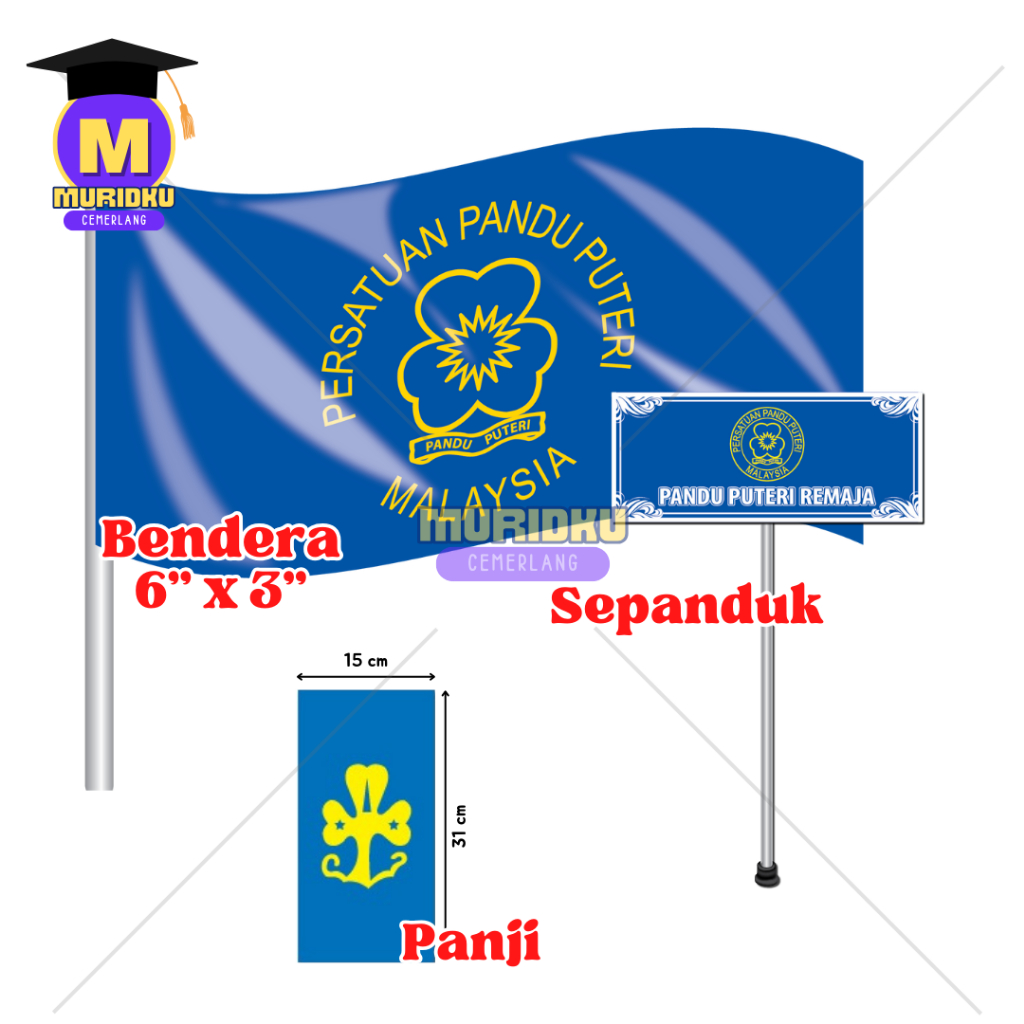 [READY STOCK] BENDERA Unit Beruniform // PANJI // SEPANDUK PAPAN ...