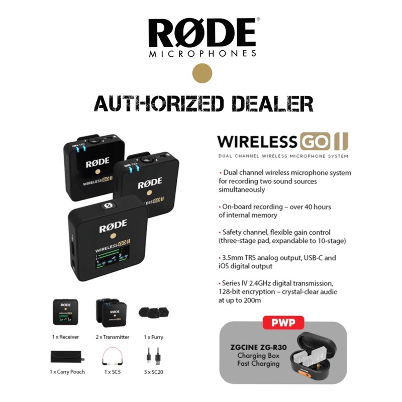 (RODE OFFICIAL)RODE WIRELESS GO II DUAL SISTEM VLOG VIDEOGRAPHER ...