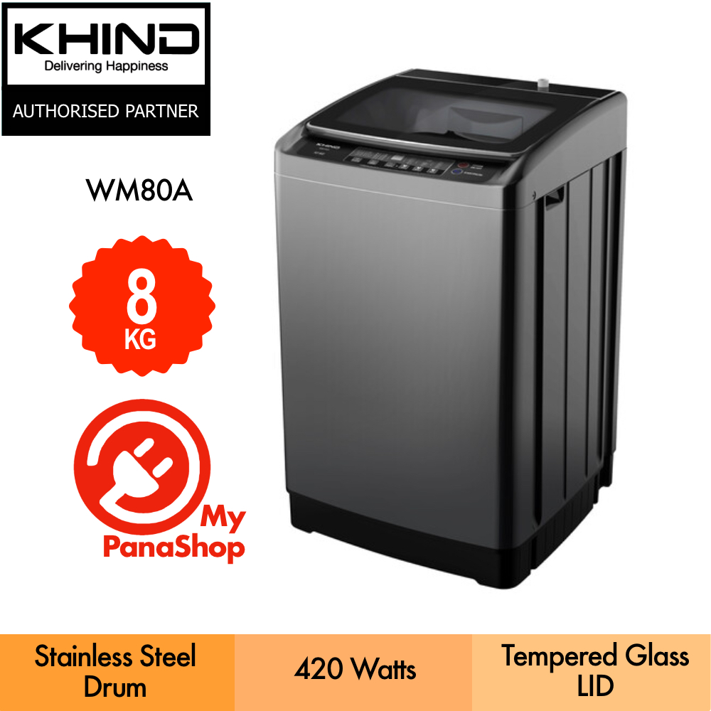 Khind Washing Machine Fully Auto Washer (8kg) WM80A | Shopee Malaysia