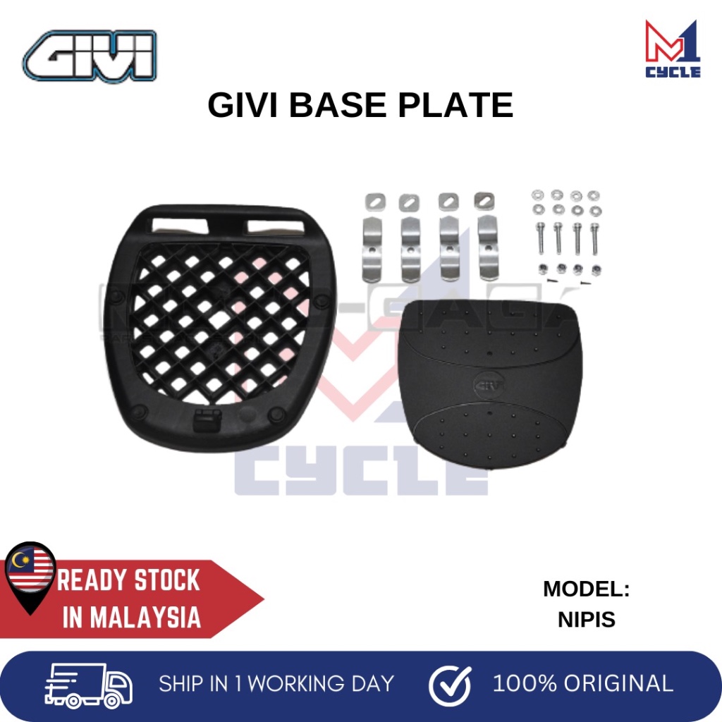 100% ORIGINAL GIVI Box Papan Base Plate Tapak Box Givi MP60 M5M M7M FOR ...