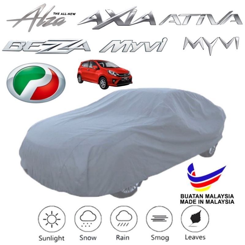 Car Body Cover PVC Perodua Axia Alza Ativa Aruz Bezza Myvi Baru Viva ...