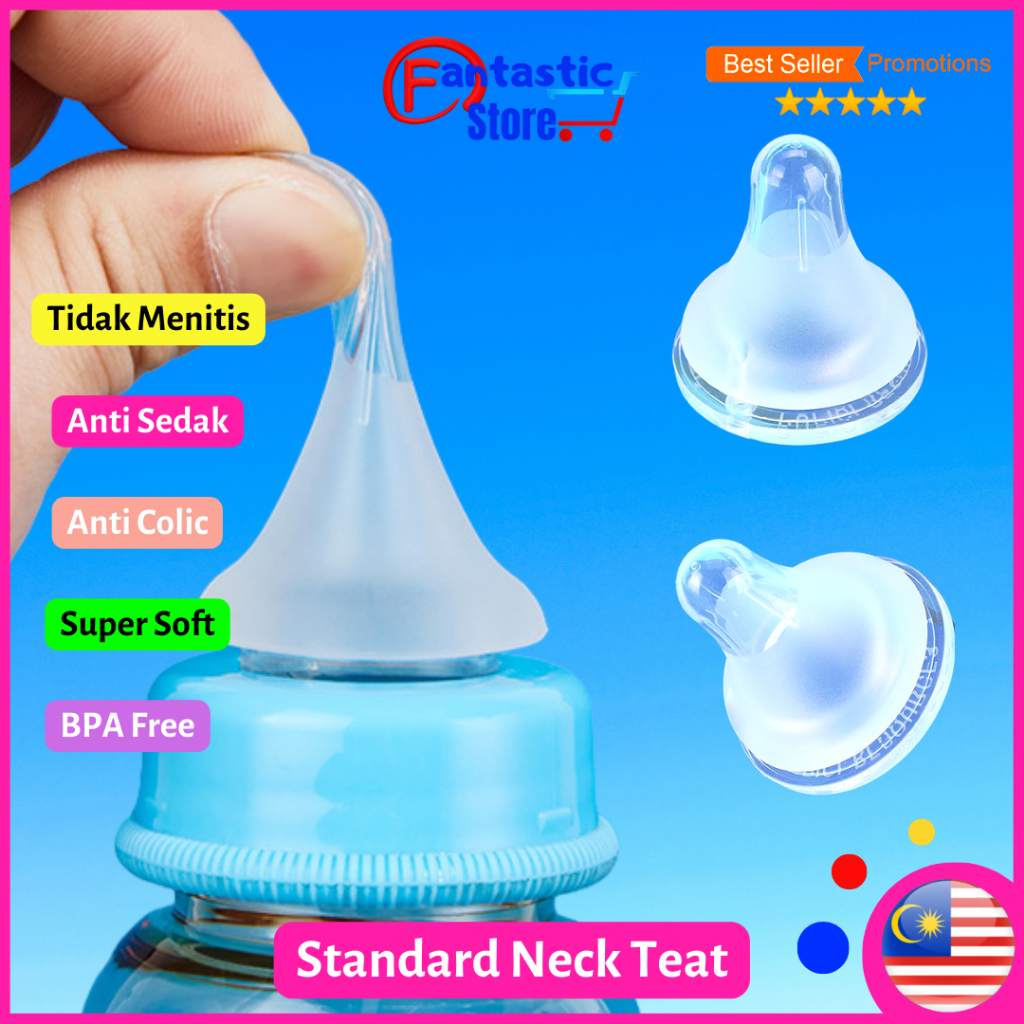 Mamababy Puting baby Puting Botol Susu Slimneck Replacement teat nipple ...