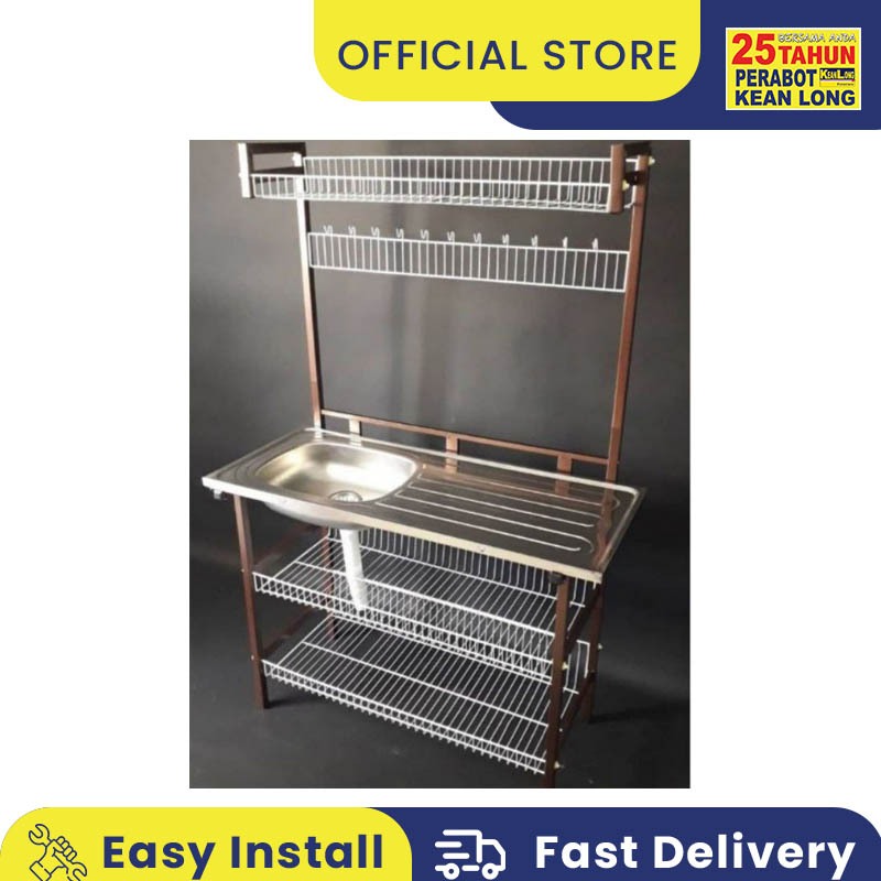 KLSB Rak Besi/Rak sinki besi/rak besi tinggi/metal rack/sink rack ...