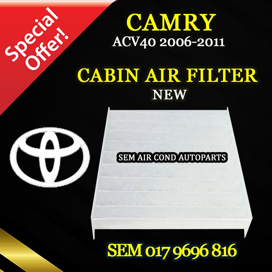 TOYOTA CAMRY ACV40 2006-2011 YEAR OEM CABIN/ BLOWER AIR FILTER (CAR AIRCOND SYSTEM) (FIBRE TYPE ...