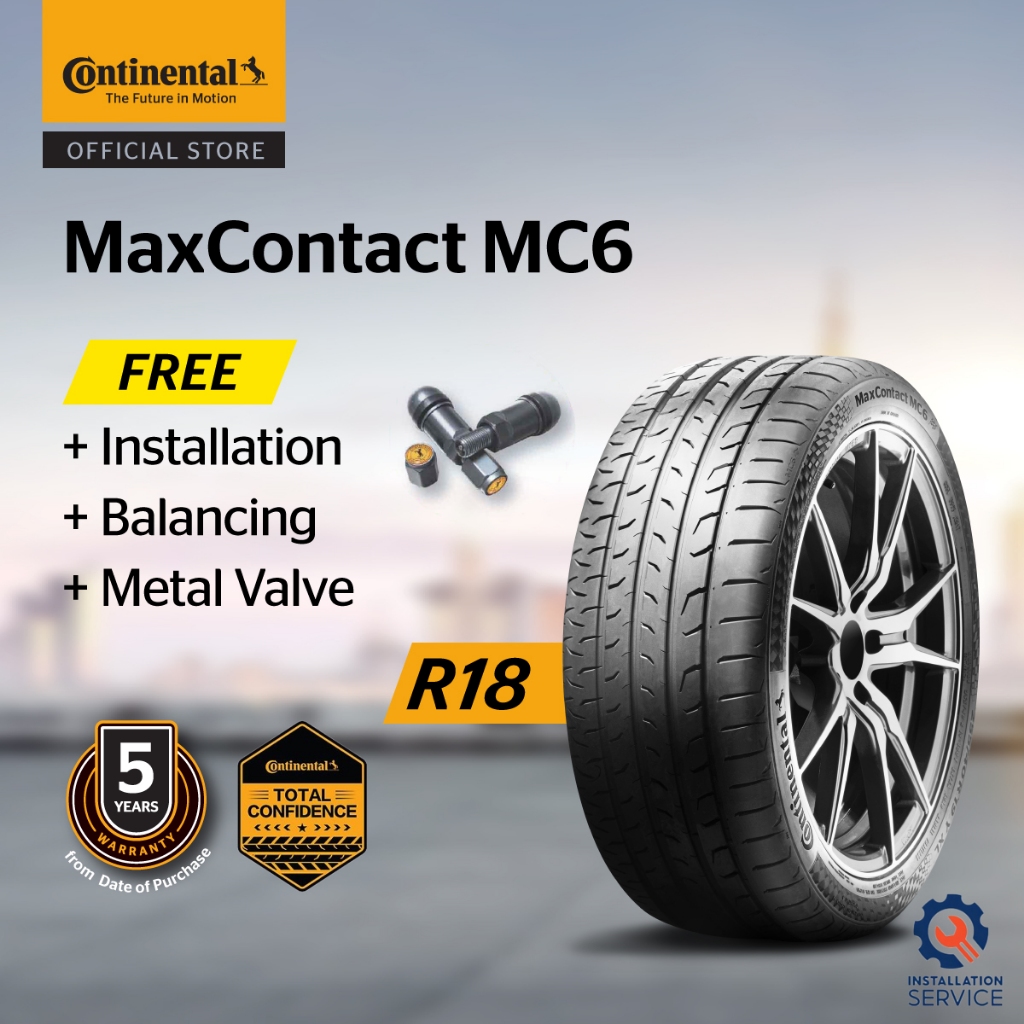 Continental MaxContact MC6 R18 235/55 235/50 225/50 245/45 225/45 215/45 (with installation ...