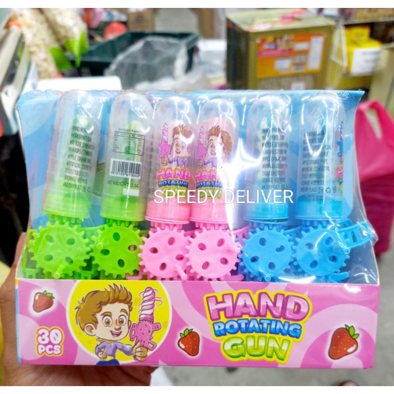 30pcs Hand Rotating Candy Strawberry Gula Pusing | Shopee Malaysia