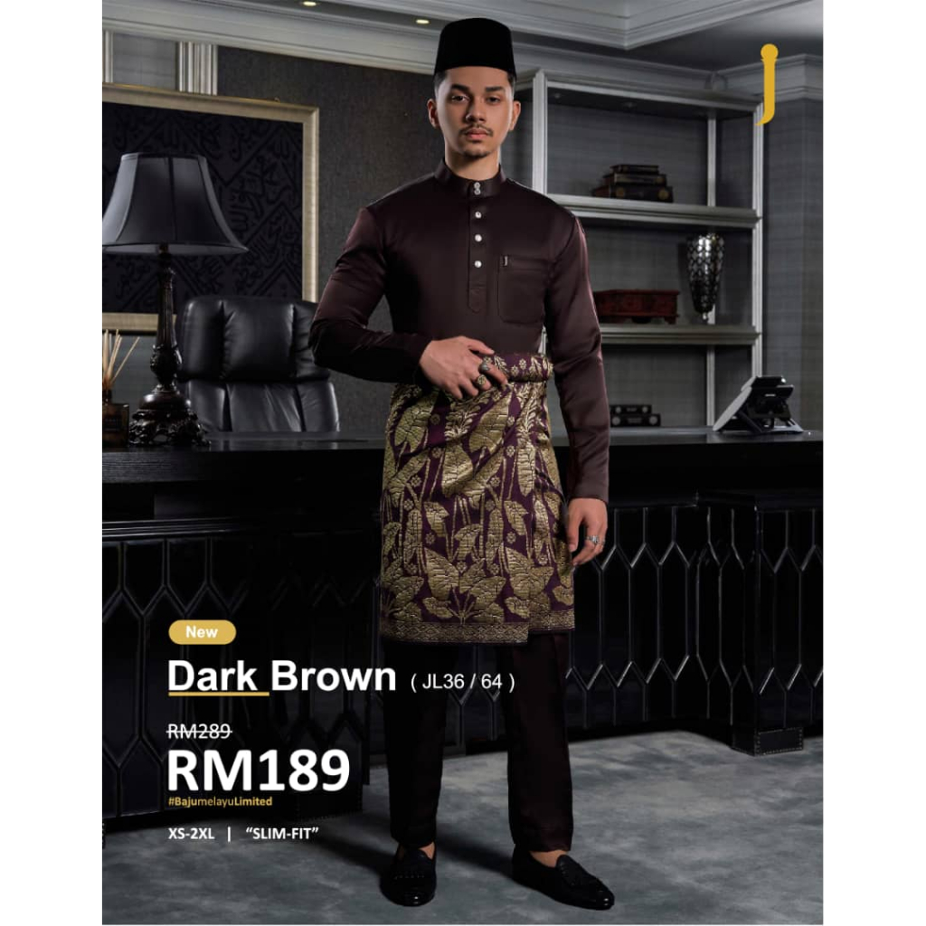 (SET BLACK) JAKEL LIMITED Baju Melayu Jakel Asad Motawh by JAKEL Cekak ...