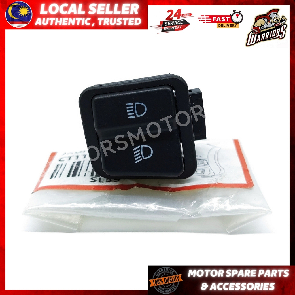MODENAS KRISS MR2/MR3/KRISS110 NEW/CT110 HEAD LAMP BUTTON HIGH LOW ...