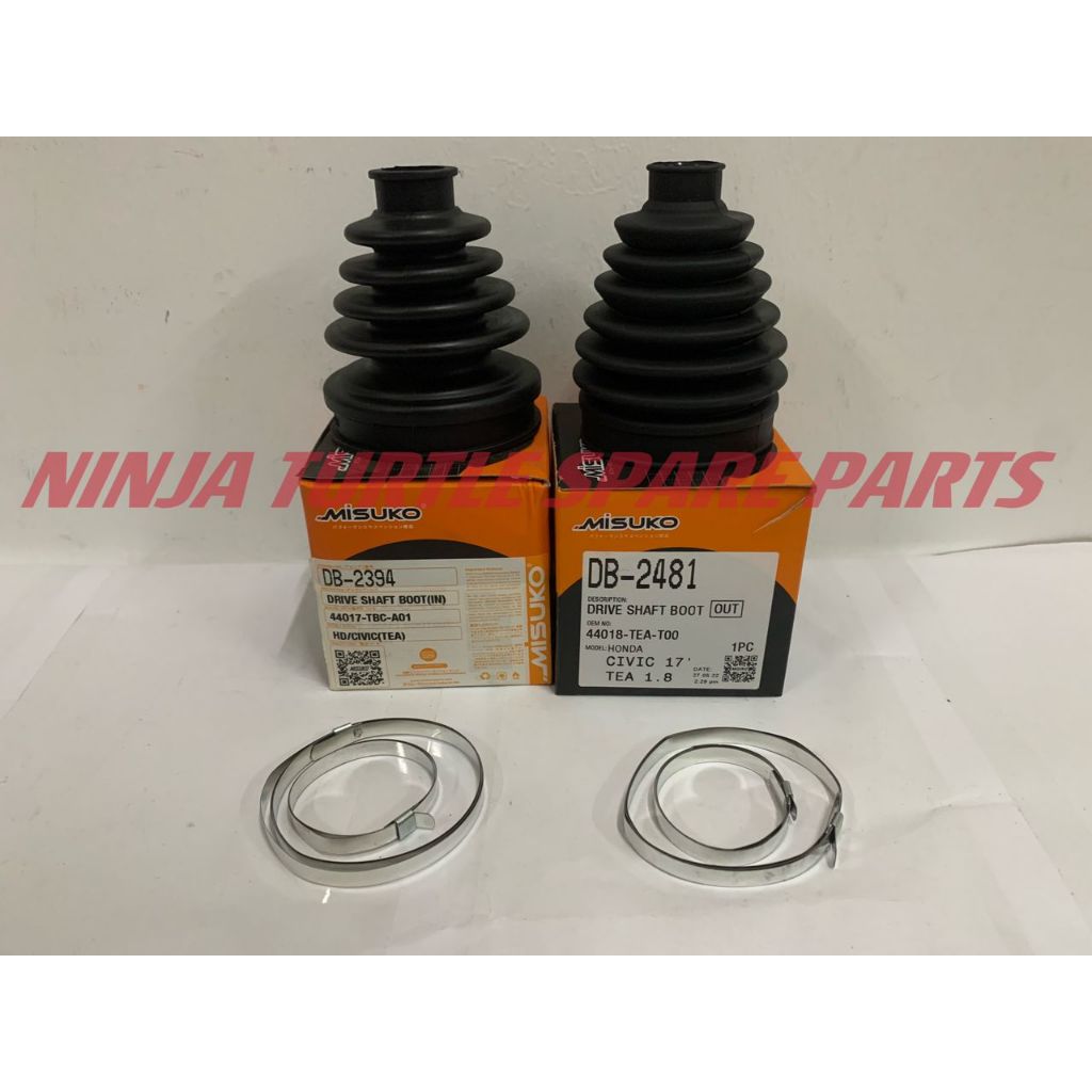 HONDA CIVIC 1.8 FC TEA Drive Shaft Boot Cover ( INNER & OUTER )MISUKO ...