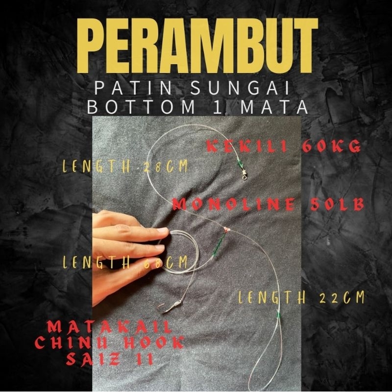 Perambut Patin Sungai/ Perambut Bottom 1 & 2 matakail/ Perambut Kelong ...