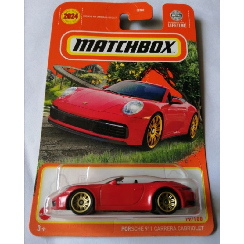 Matchbox Porsche 911 Carrera Cabriolet Red 2024 edition | Shopee Malaysia