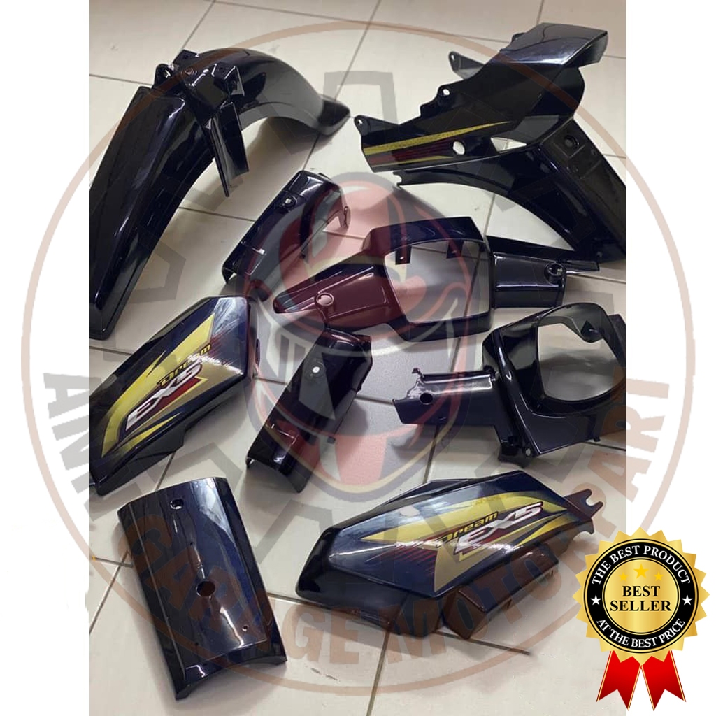 COVERSET BODYSET ORIGINAL BOON SIEW HONDA BSH EX5 DREAM PURPLE MARINE COLOUR – SET COMPLETE ...