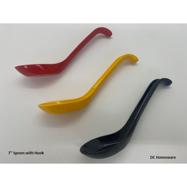 7" Table Spoon with Hook (12pcs) per pack 汤匙 Sudu Japanese Spoon ...