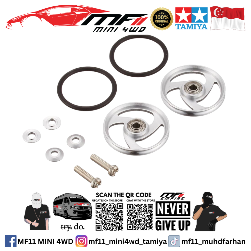 Tamiya Mini 4wd 19mm Aluminium Ball-Race Rollers (15160) | Shopee Malaysia