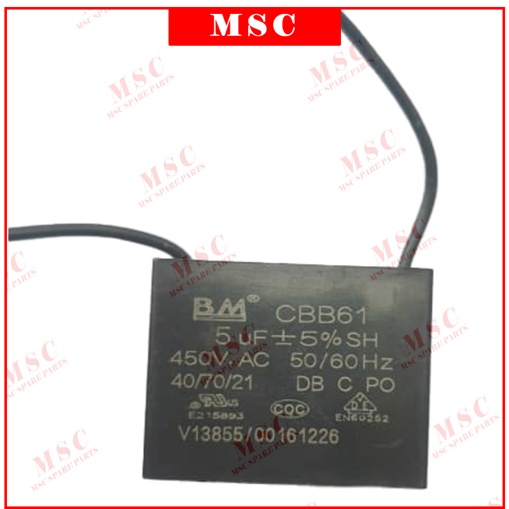 Fan Capacitor Motor Capacitor Fan CBB61 1.5uf 2uf 2.5uf 3uf 3.5uf 4uf ...