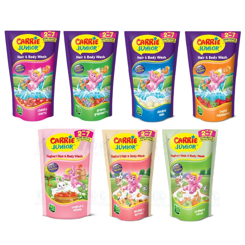 Carrie Junior Baby Hair & Body Wash Refill Pack (475g / 500g) | Shopee ...