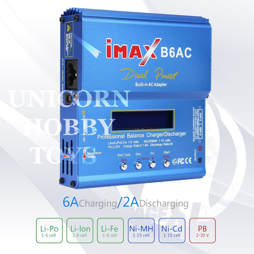 IMAX B6 B6AC 80W Smart LiPo Battery Balance Charger For Remote Control ...