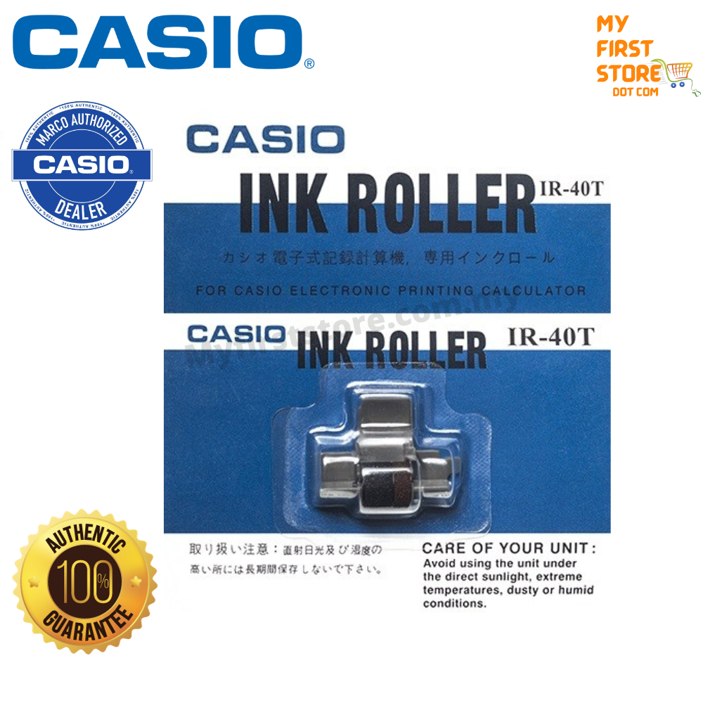 Genuine Casio IR-40T Ink Roller for HR Series 2 color Black/Red Print ...