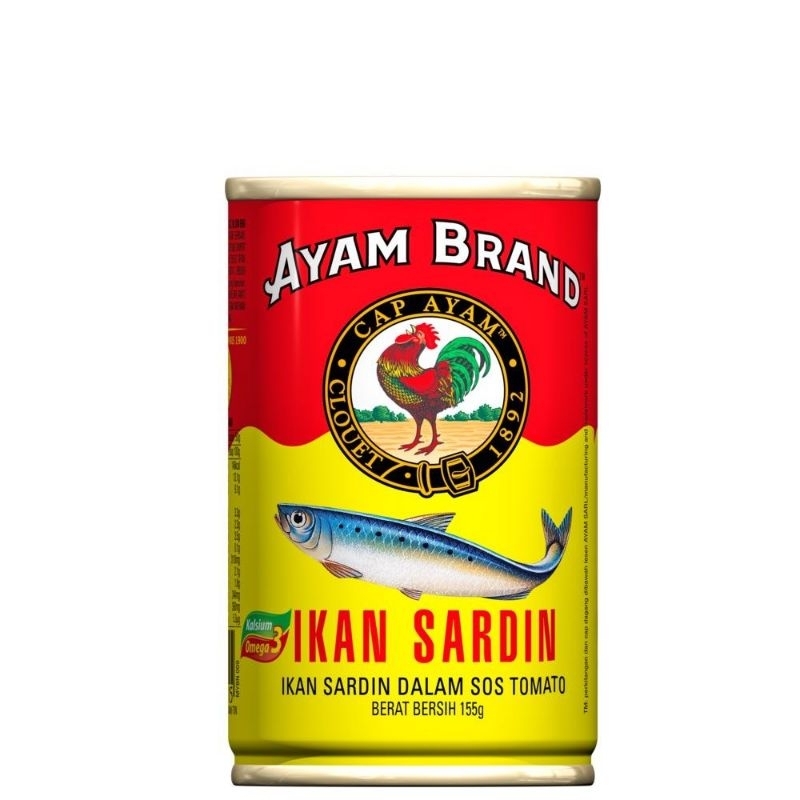 READY STOCK!! Ayam Brand Ikan Sardin Sos Tomato Dalam Tin Ikan Mackerel ...