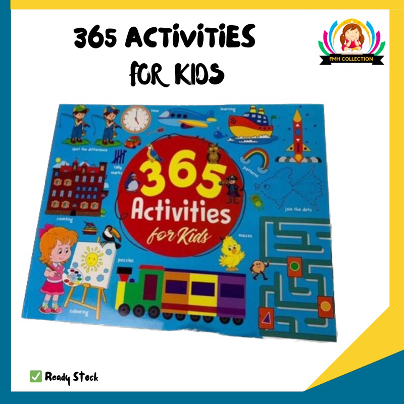 365 Activities For Kids Early Learning Education English Book | Shopee ...