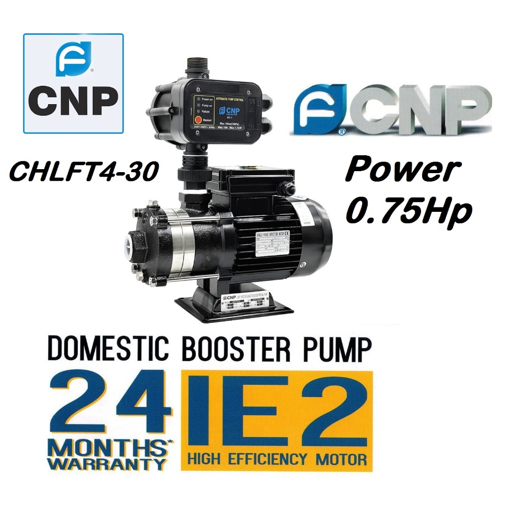 CNP CHLF(T) 4-30 (0.75Hp) Horizontal Multi-Stage Water Booster Pump ...