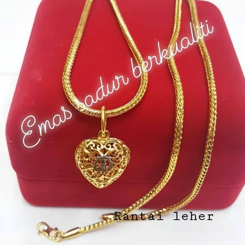 💋 COP 916 PERSIS ORI 💋 EMAS KOREA RANTAI LEHER ( NECKLACE ) 💋 | Shopee Malaysia