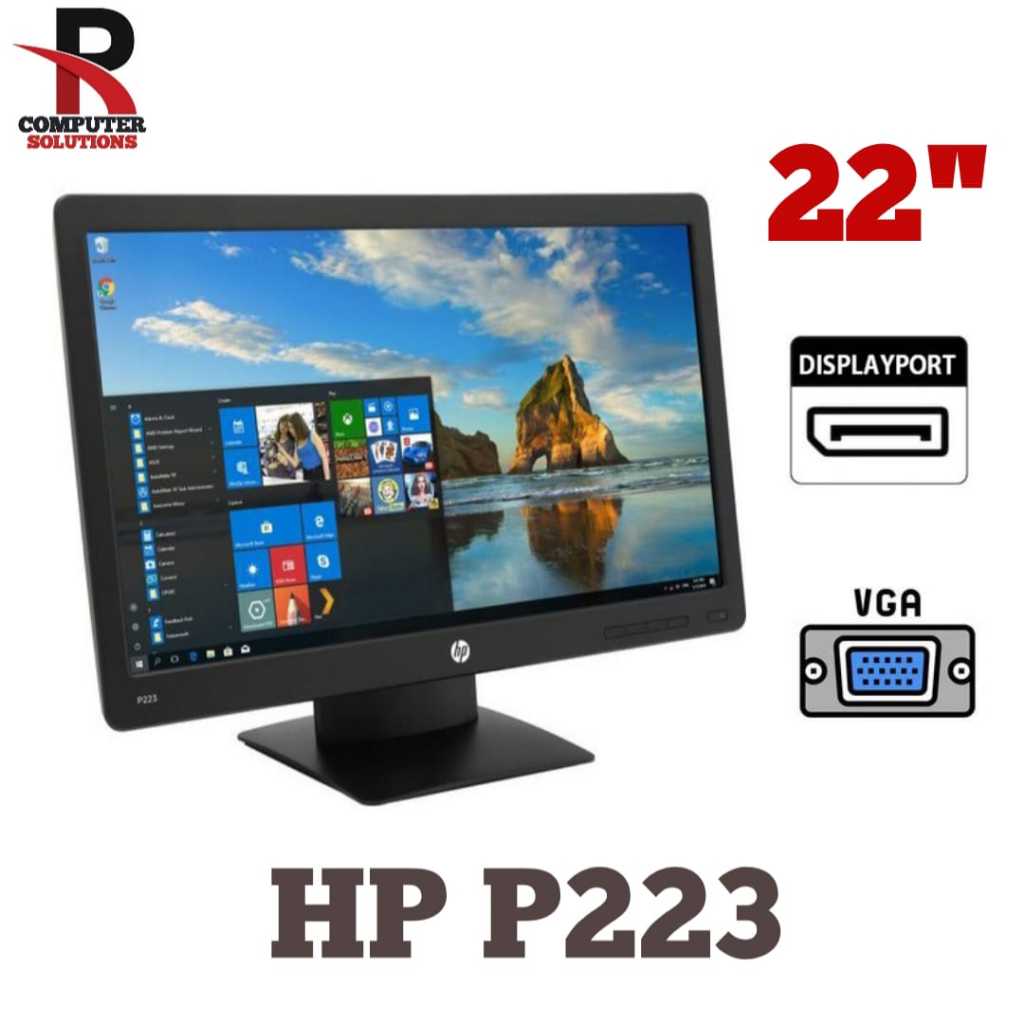 HP ProDisplay P223 22" Widescreen LED Monitor | Shopee Malaysia