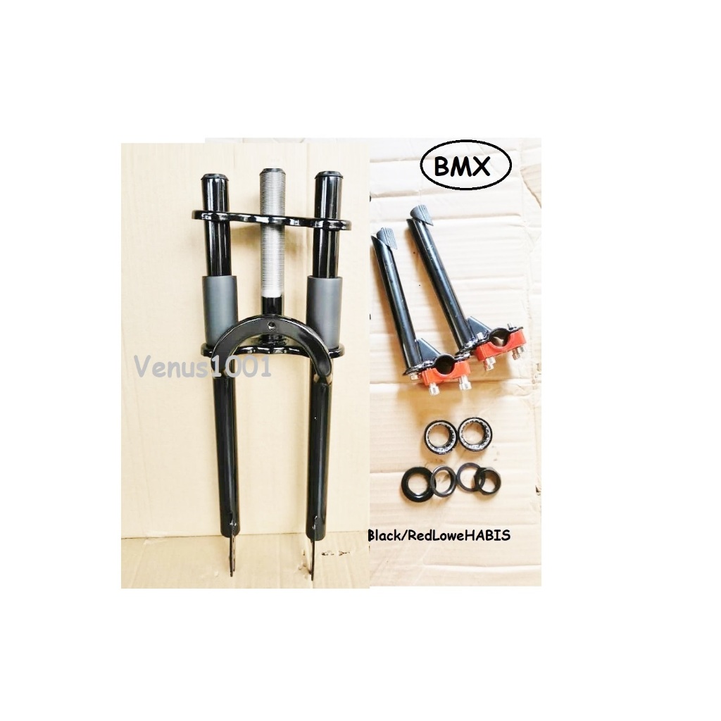 Fork DOUBLE 20" lowered habis habis lebih nipis + Pemegang GT , Stem ...