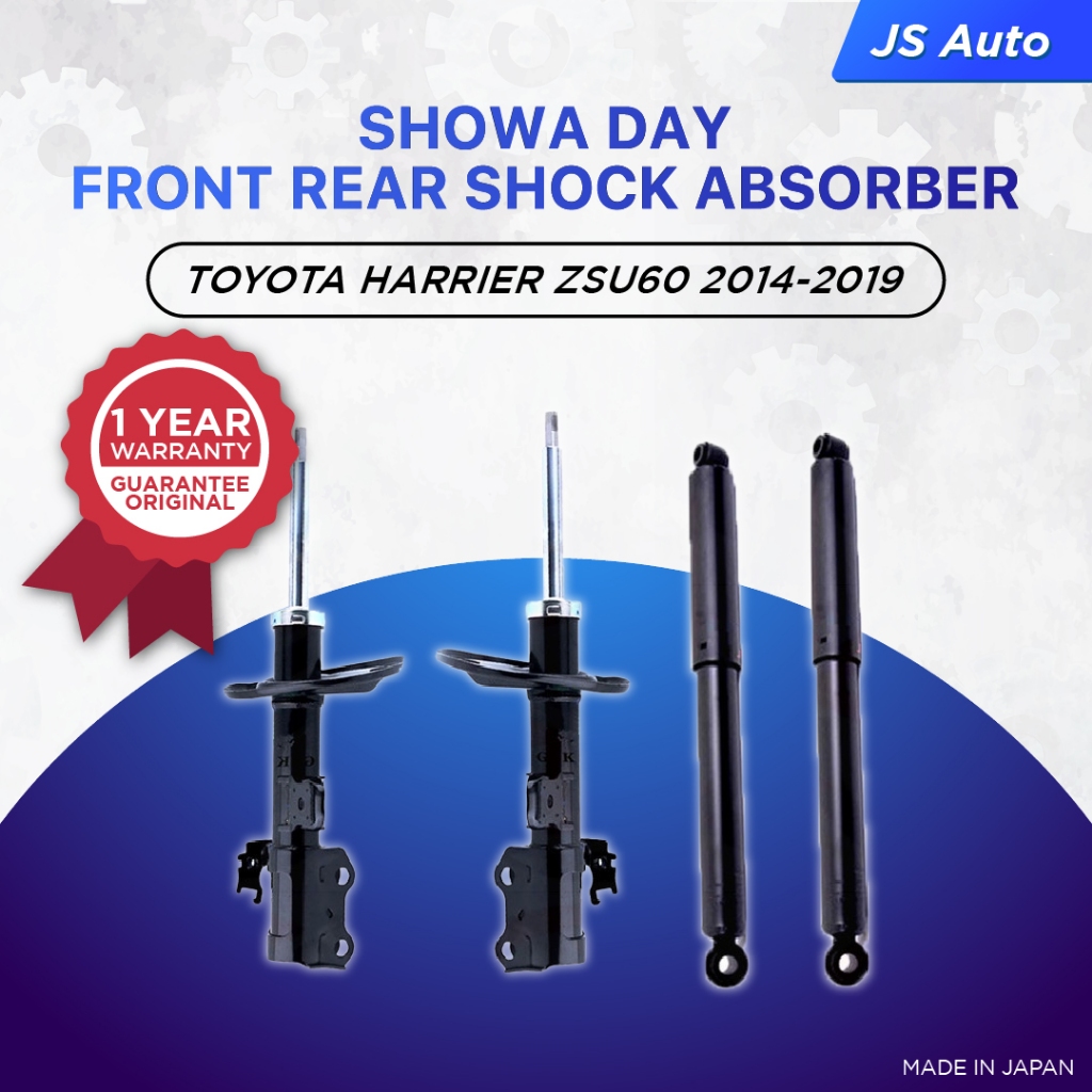 🔥TOYOTA HARRIER ZSU60 2014-2019 SHOWA DAY FRONT REAR ABSORBER (1 YEAR ...