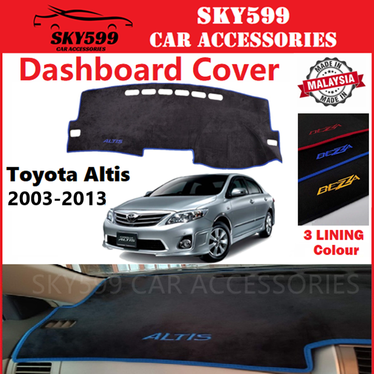 Toyota Altis 2008-2013 Dashboard Cover Anti Slip Dashboard Mat High ...