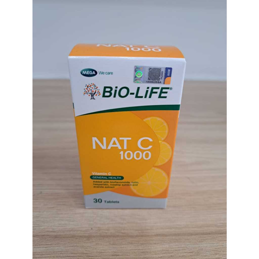 BIO-LIFE NAT C 1000mg (1 BOTTLE x 30 TABLETS) | Shopee Malaysia