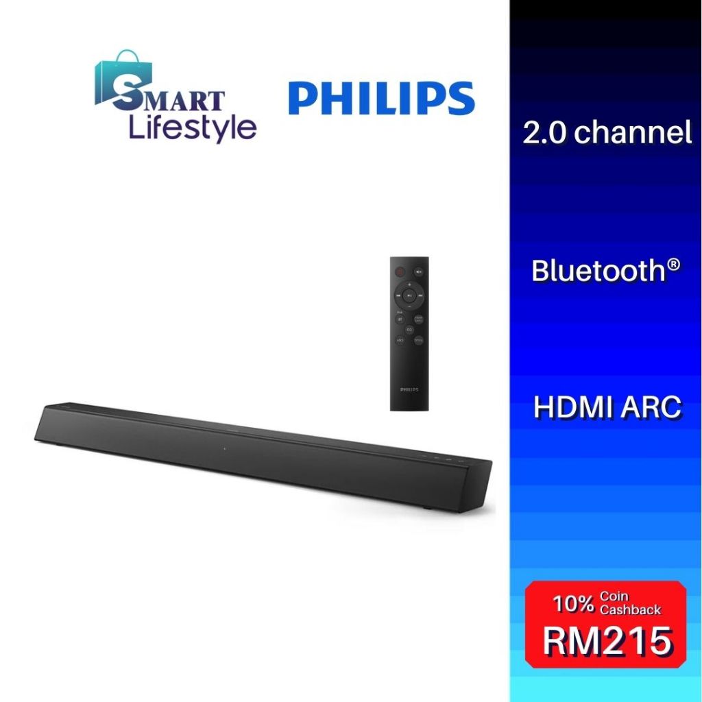 Philips Sound bar 2.0 TAB5105/12 | Shopee Malaysia