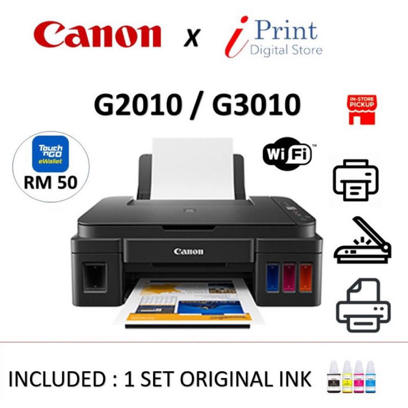 CANON G2010 / G3010 ALL-IN-ONE PRINTER [ PRINT/SCAN/COPY/WIFI] | Shopee ...