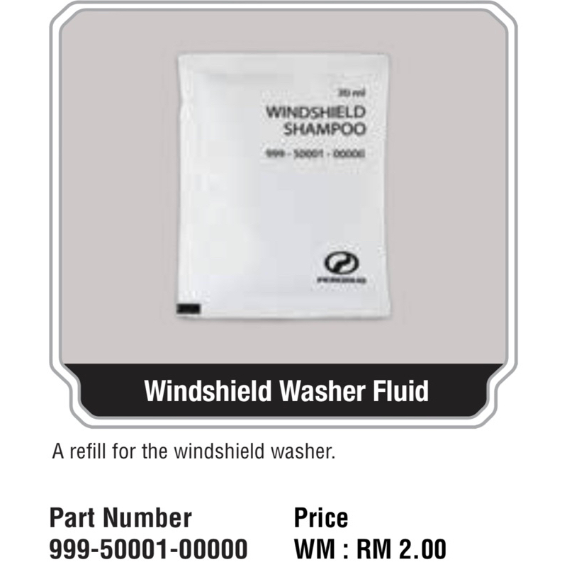 Original Perodua Gear Up Windshield washer wiper fluid shampoo | Shopee ...