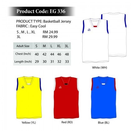 EGO SPORT EG 336 BASKETBALL JERSEY | Shopee Malaysia