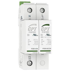 CPT Cirprotec Surge Protection Device, Type 2, 2 poles, Single Phase ...