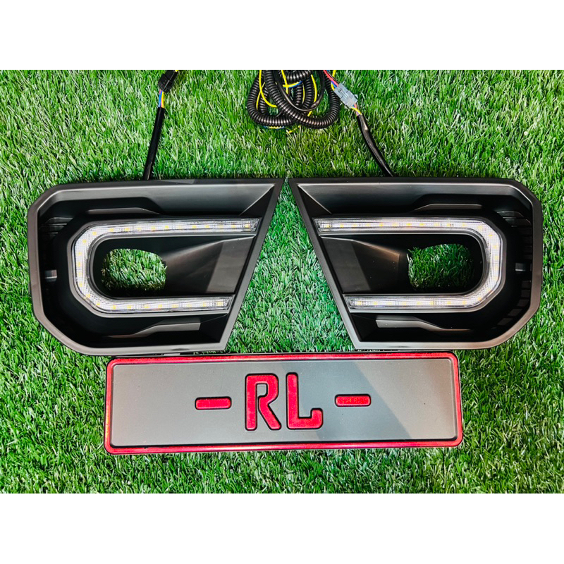 Ford ranger T9 2022 2023 XL XLT WILDTRACK Front bumper foglamp led drl ...