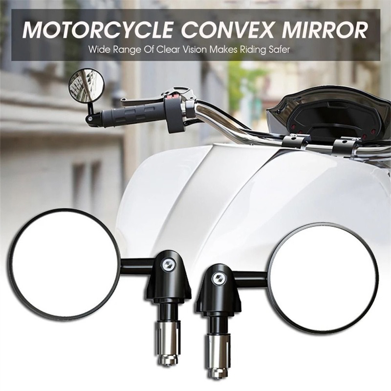 SIDE MIRROR BALANCER END BAR ROUND SHAPE CERMIN SISI R25 Y15 Y16 RS150 ...