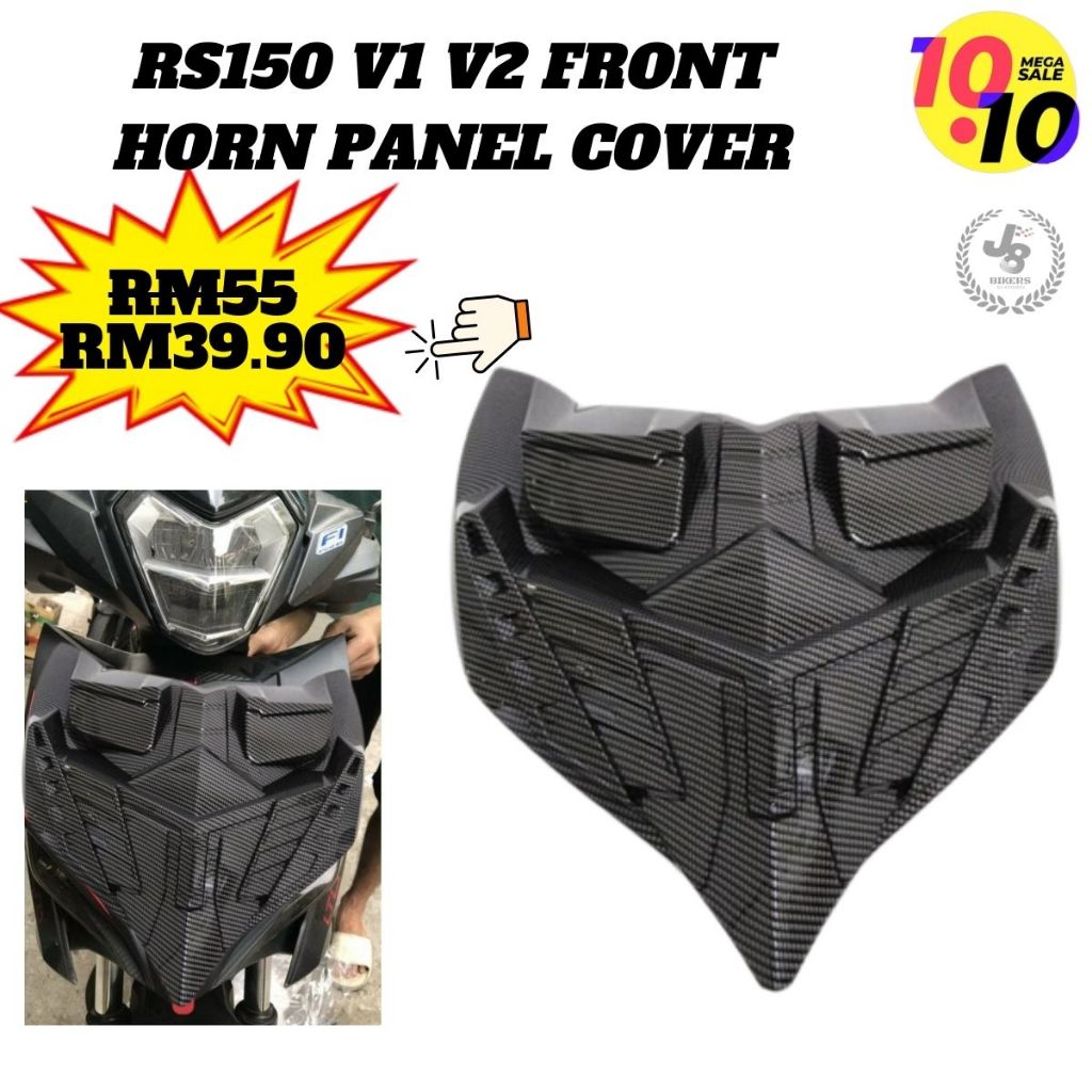 HONDA RS150 WINNER RS150R V1 V2 FRONT PANEL COVER FRONT HORN COVER DEPAN CARBON | Shopee Malaysia