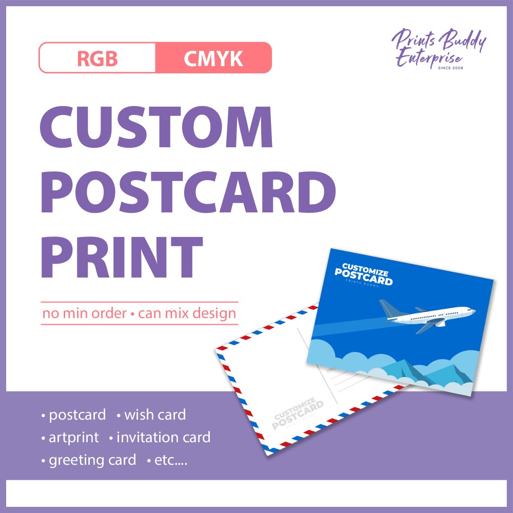 [Print-Own-Design] Post card / Postal Card / Travel Card Printing ...